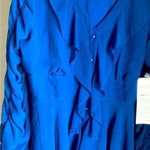 Tops | Ruffle Blouse With Sleeves And Neck Ruffles Sophisticated Look ...